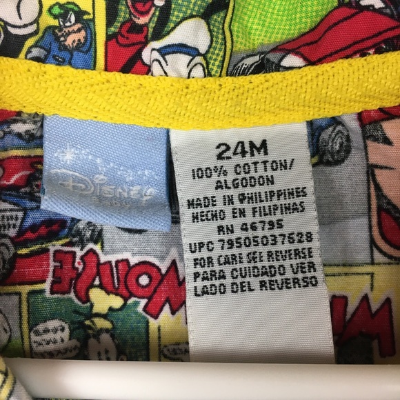 Disney | Shirts & Tops | Disney Mickey Mouse Comic Strip Button Down | Poshmark